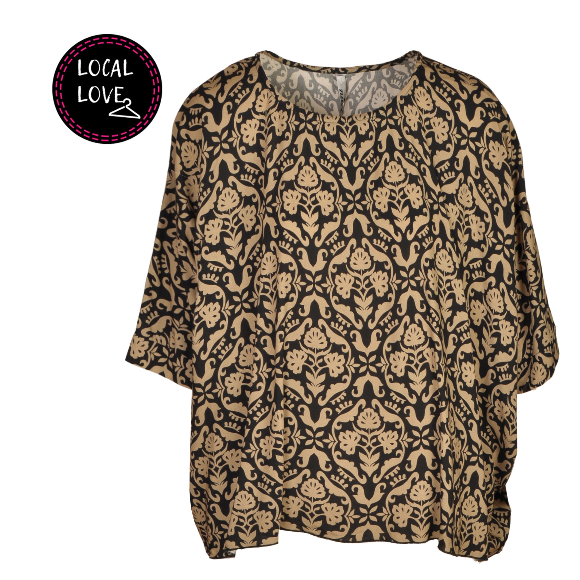 Nicci Damask Chimera boxy top – Nicci Boutiques